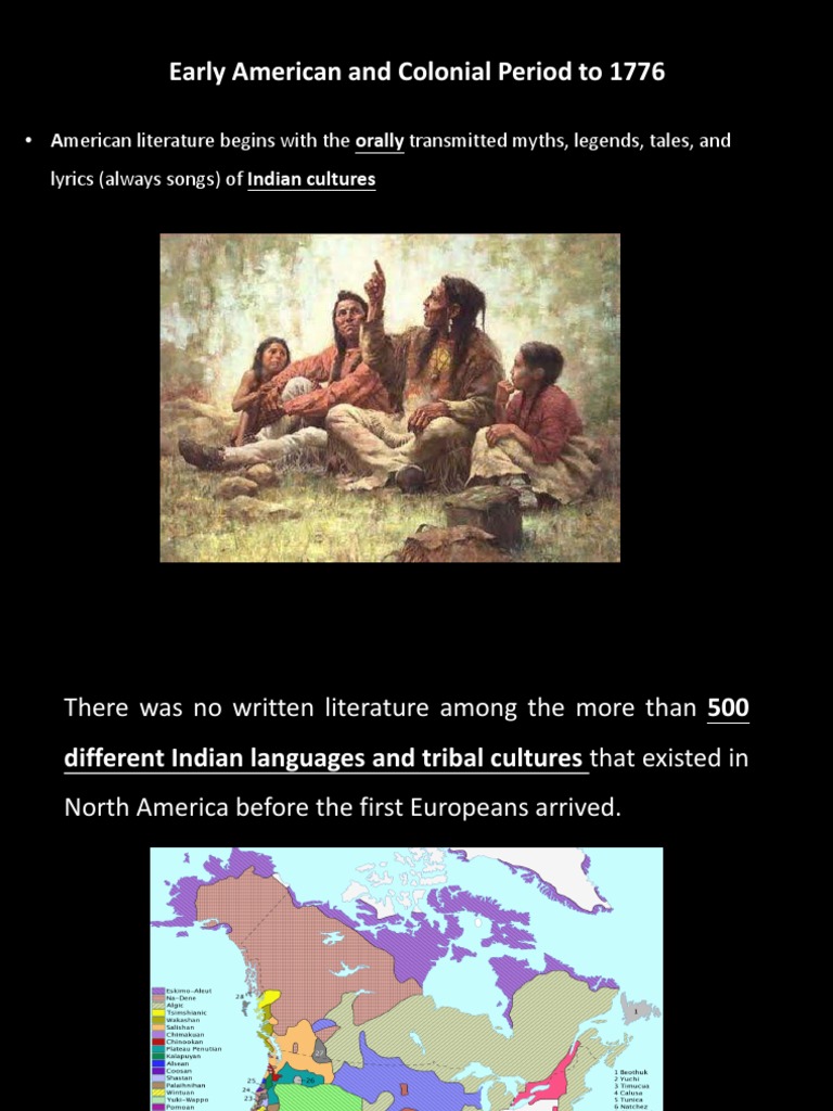 Early American Literature Origins | PDF