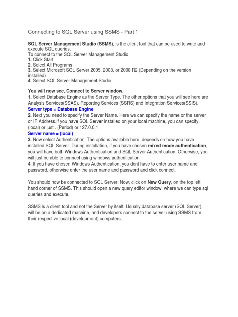 SQL Server | PDF | Relational Database | Parameter (Computer Programming)