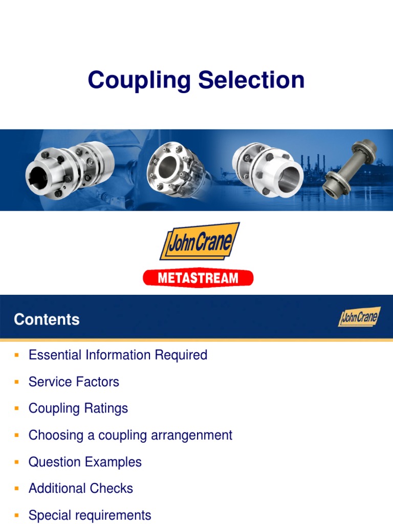 Coupling Selection Guide and Criteria | PDF | Transmission (Mechanics ...