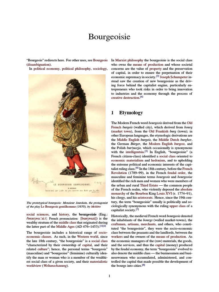 Bourgeoisie | Bourgeoisie | Social Divisions