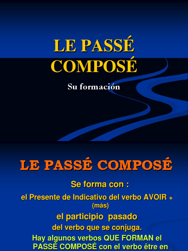 Le Passé Composé | PDF | Verbo | Plural