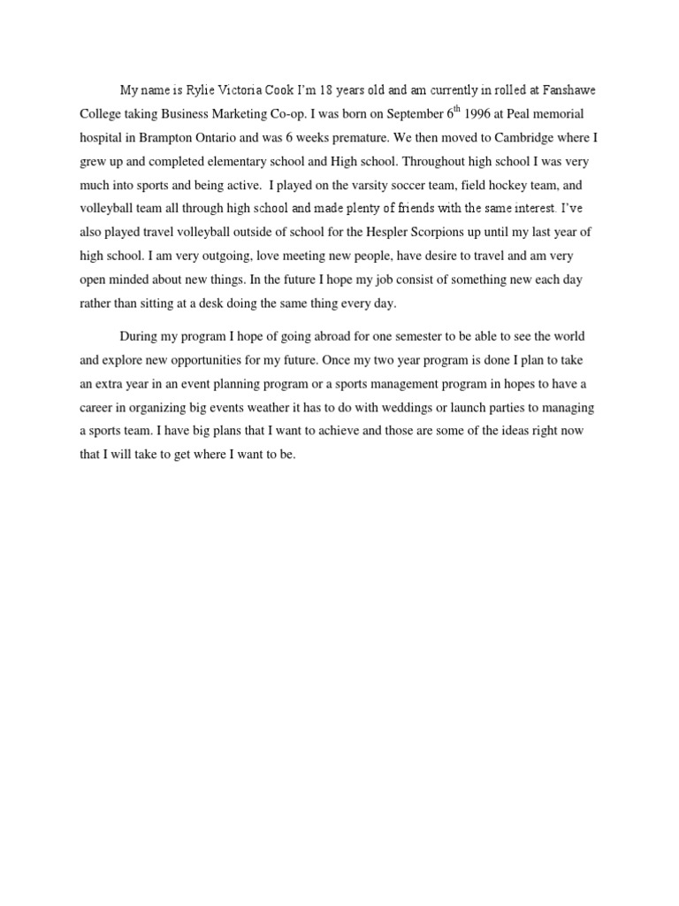 Me Biography | PDF