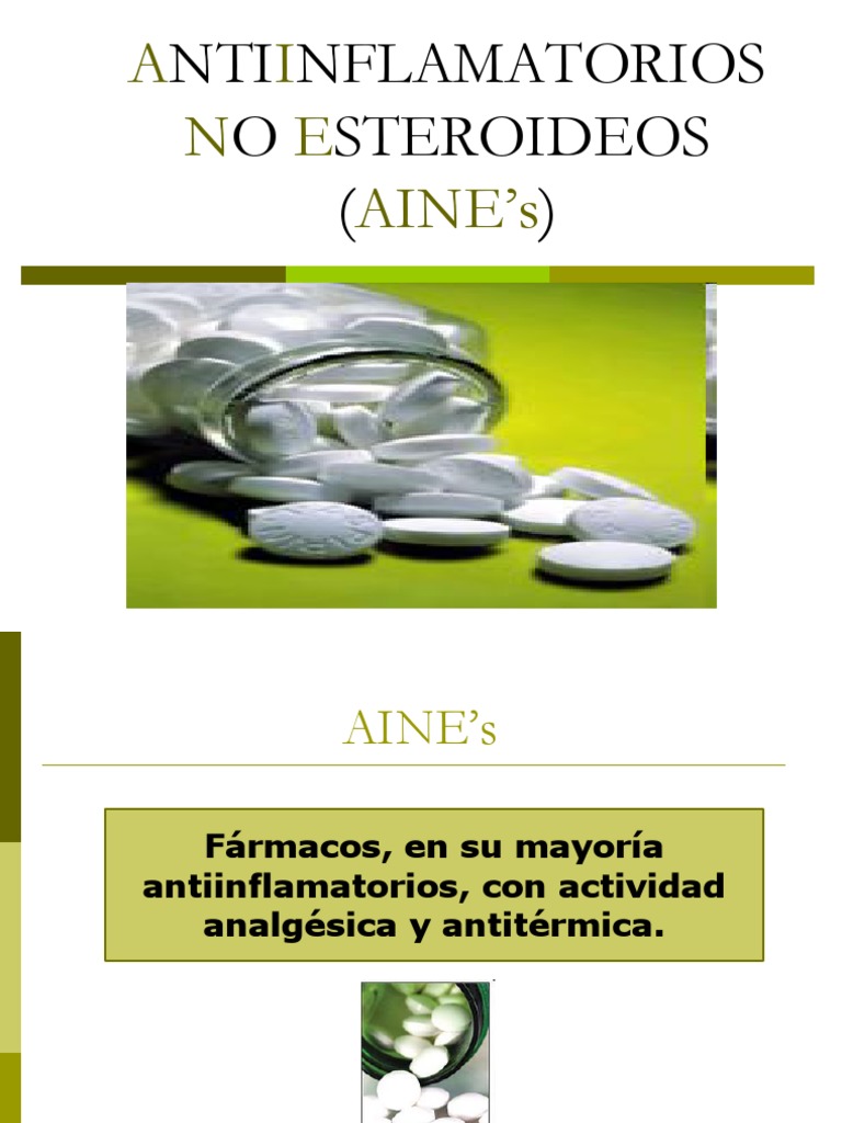 Clasificación y Mecanismo de AINEs | PDF | Aspirina | Antiinflamatorio