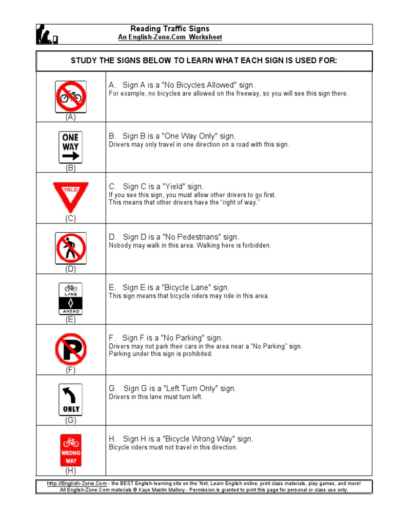 Traffic Signs | PDF | Traffic | Transport Safety