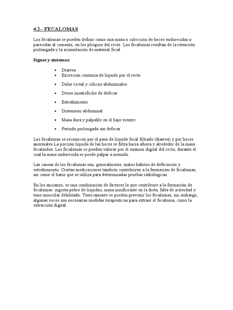Fecaloma | PDF
