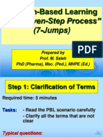 Seven Jump Steps in PBL Process | PDF | Expert | Reason