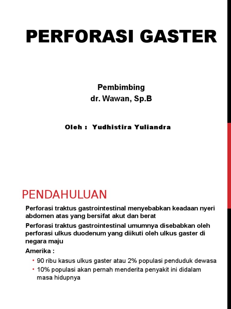 Portofolio 2 - Perforasi Gaster | PDF