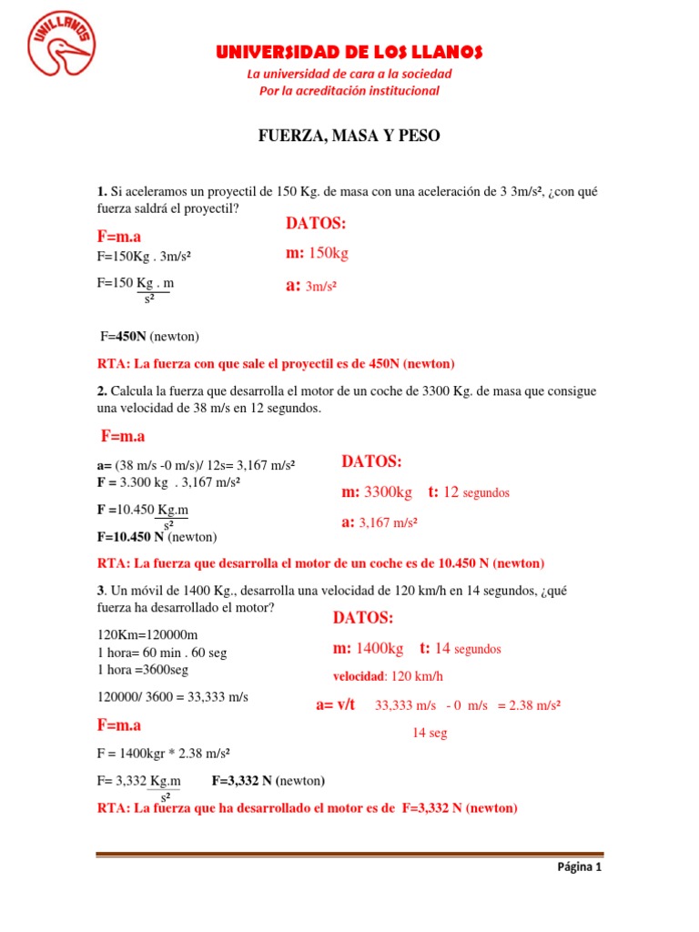 Fisica | PDF | Masa | Gravedad