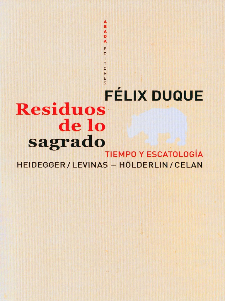 Residuos de Lo Sagrado - Felix Duque | PDF