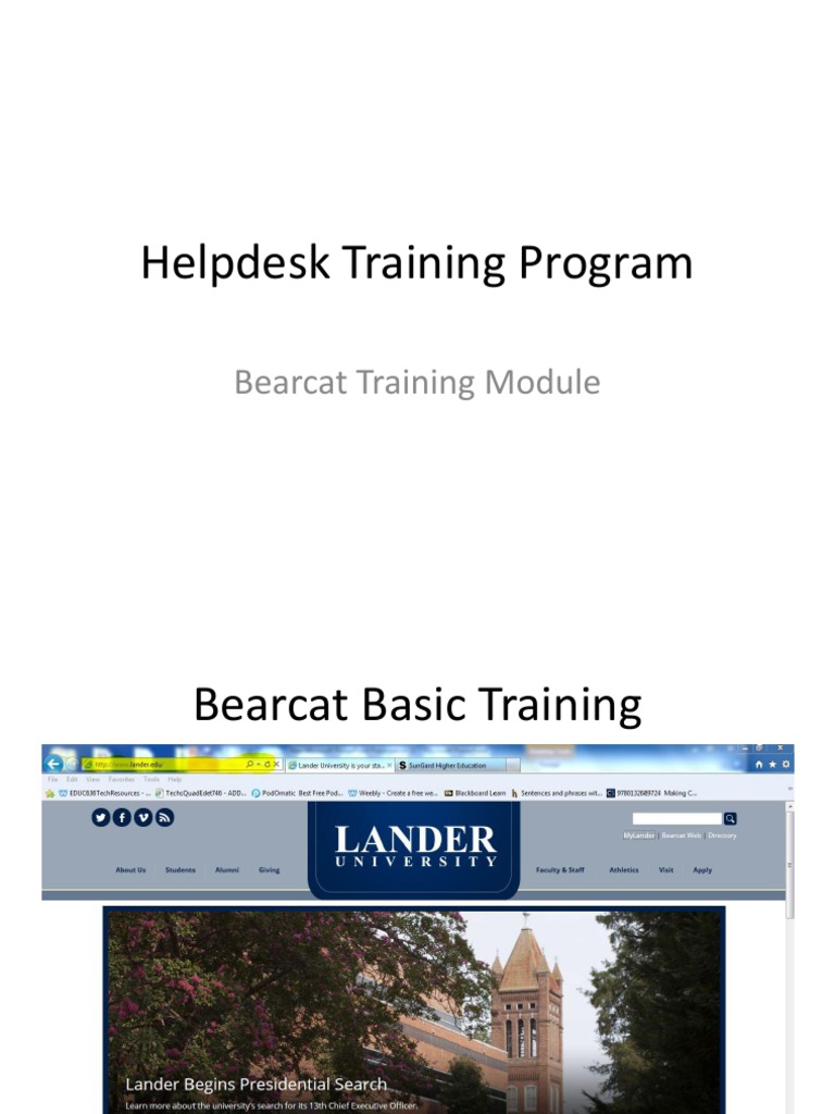 Bearcat Training | PDF | Business | Computers