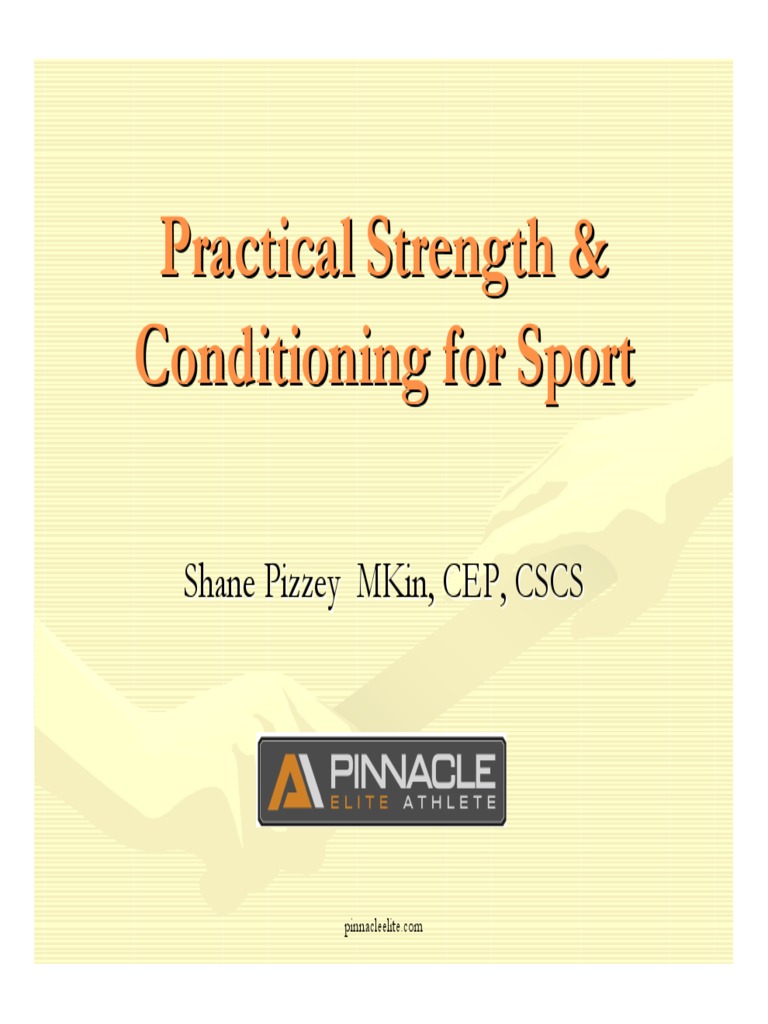 Practical Strength Conditioning For Sport | PDF | Musculoskeletal ...