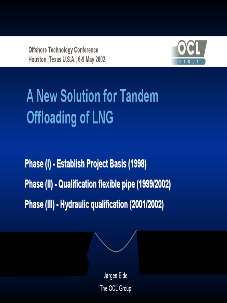 A New Solution For Tandem Offloading of LNG | PDF | Liquefied Natural ...