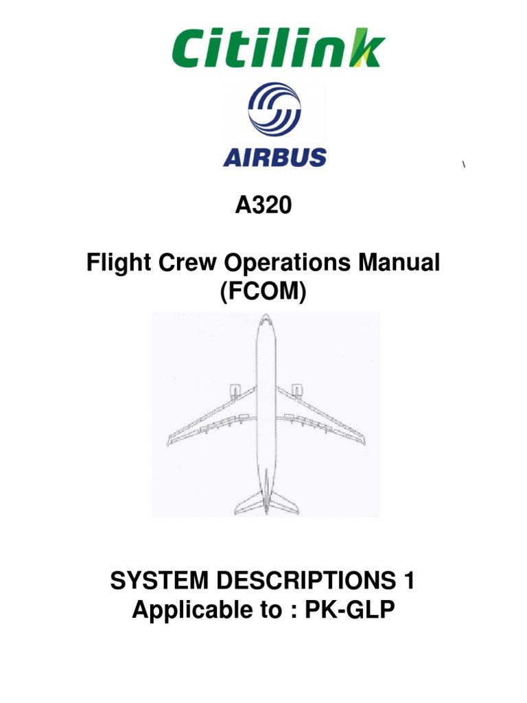 A320 Flight Crew Operations Manual (FCOM) | PDF