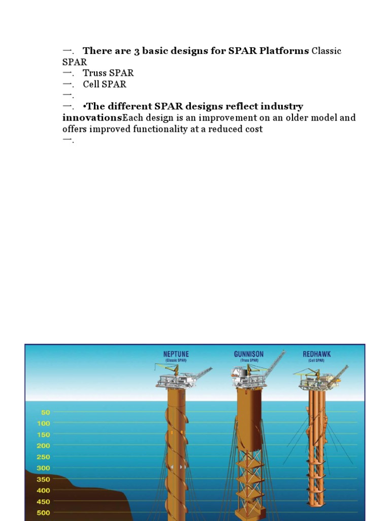 There Are 3 Basic Designs For SPAR Platforms Classic SPAR | PDF