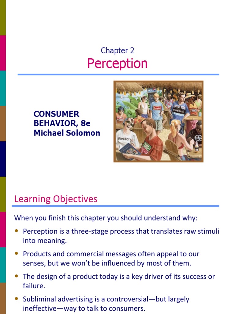 Chapter 2 - Perception | PDF | Senses | Perception