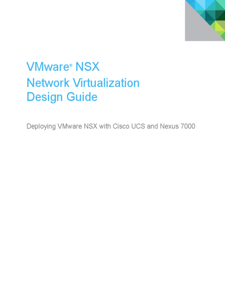 Vmware NSX On Cisco N7kucs Design Guide | PDF | Router (Computing ...