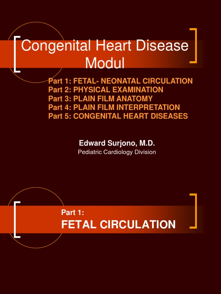CHD Module | Download Free PDF | Fetus | Congenital Heart Defect