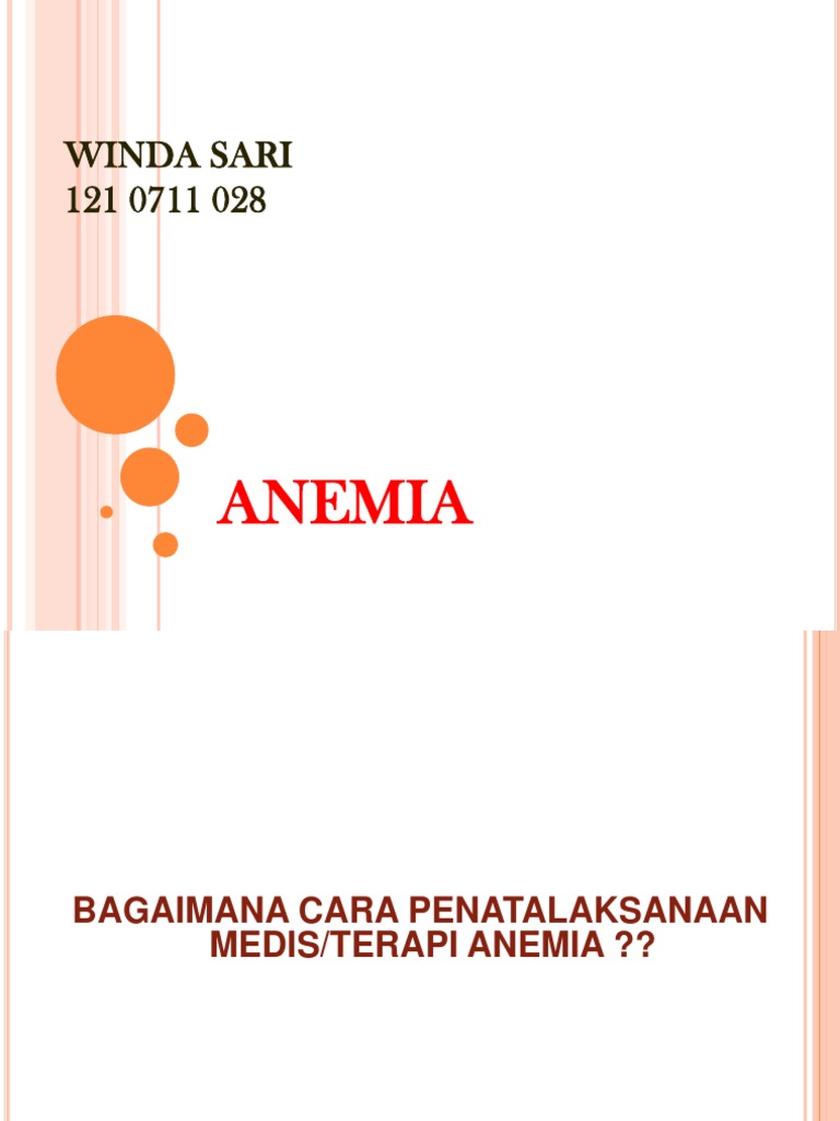 Anemia (Terapi) | PDF
