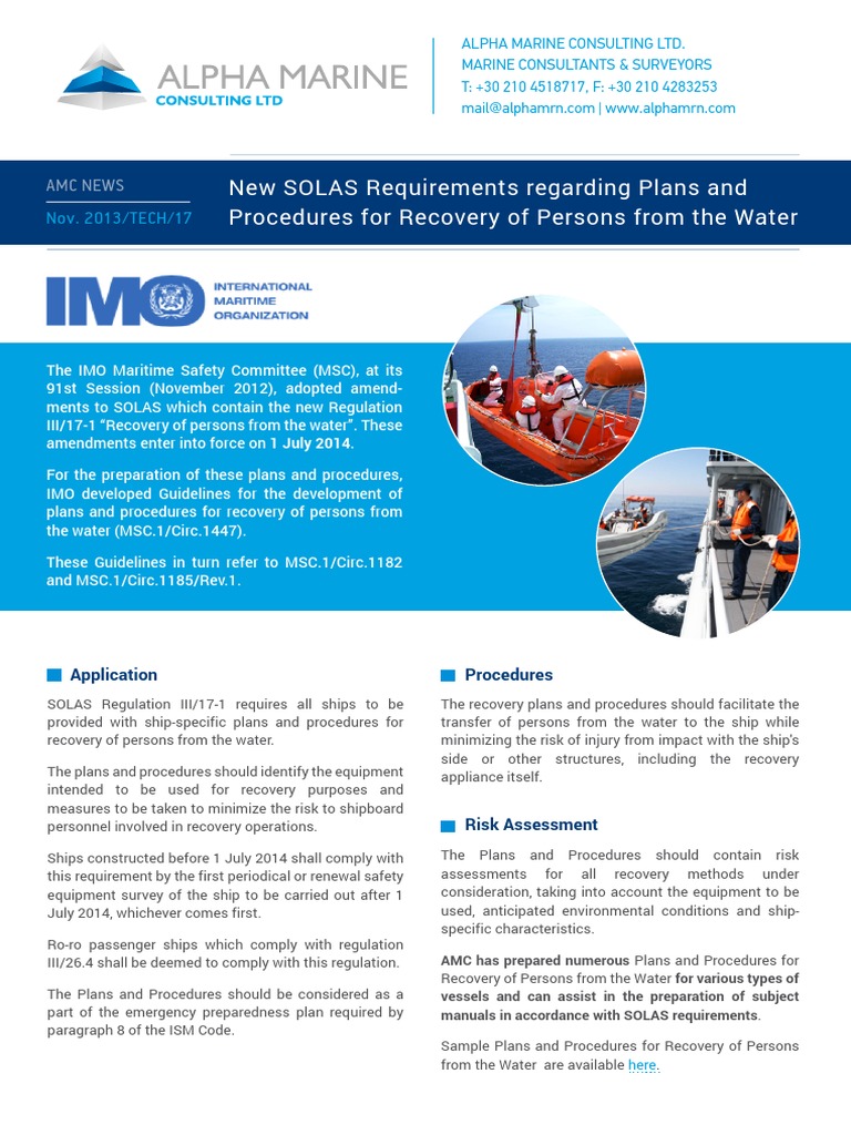 IMO Man OverBoard Prosedure Recovery