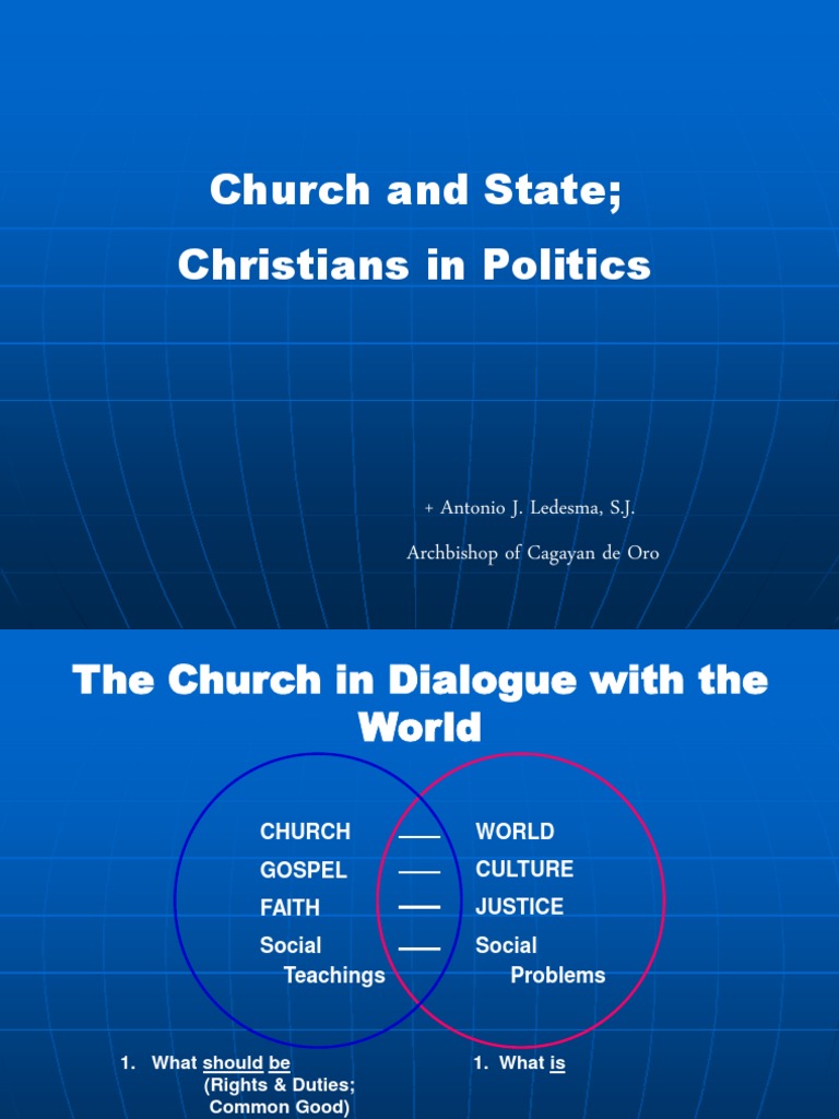 Church's and State - PPT - Christians in Politics-2 | PDF | Separation ...