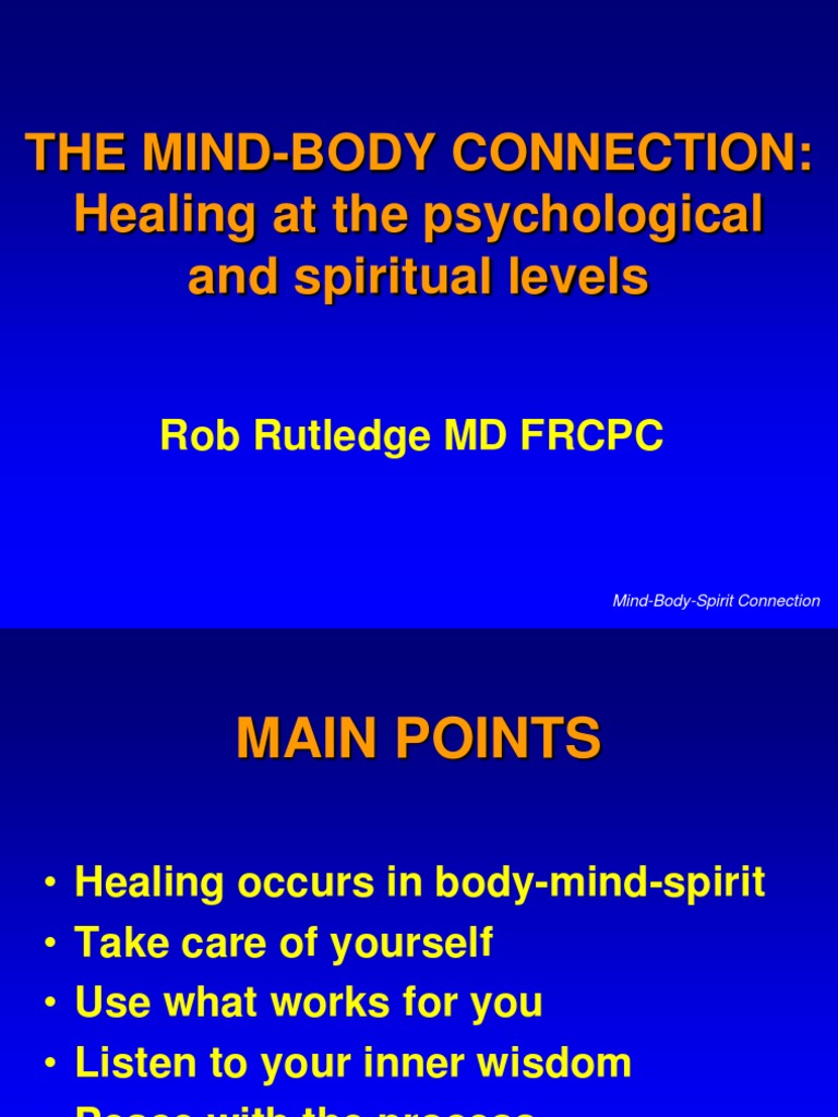 The Mind-Body Connection | PDF | Placebo | Relaxation (Psychology)