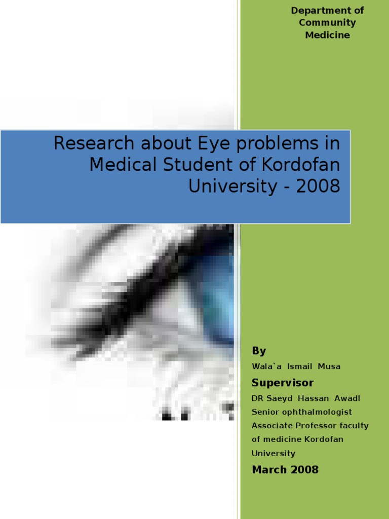 Eye Problems in Kordofan Medical Students | PDF