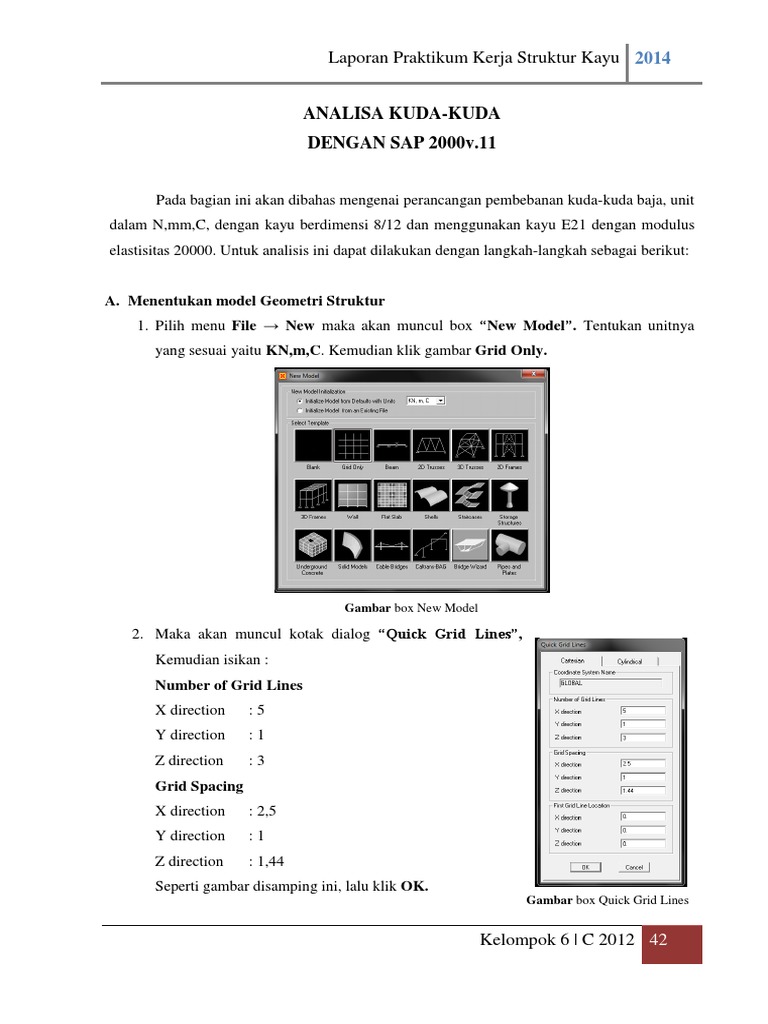 Modul Kuda Kayu SAP 2000 | PDF