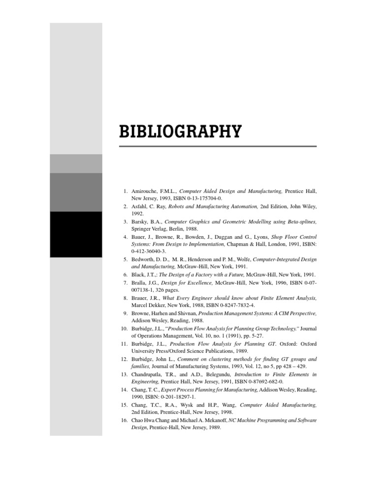 Bibliography PDF | PDF | Computer Aided Design | Numerical Control