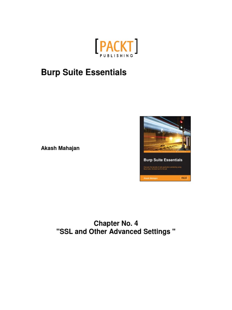 Burp Suite Essentials Sample Chapter | PDF | Proxy Server | Public Key Certificate