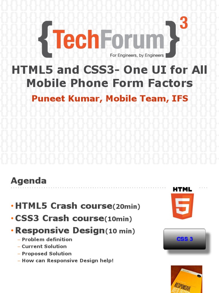 HTML5 and CSS3- One UI for All Mobile Phone Form Factors | PDF | Responsive Web Design ...