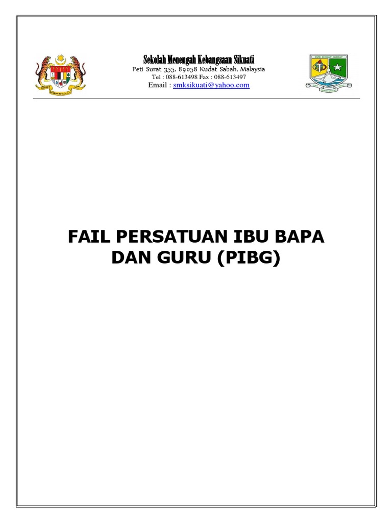 MUKA DEPAN FAIL PIBG