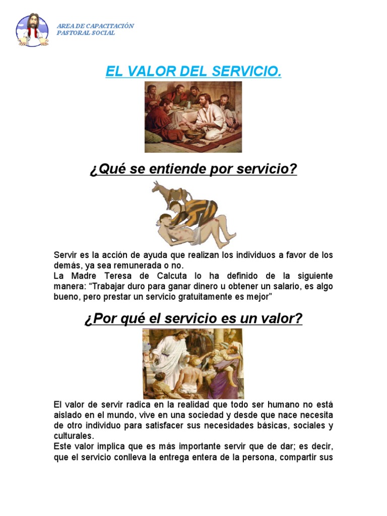Valor Servicio | PDF | Amor | Verdad