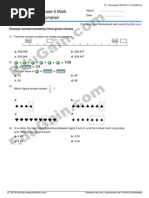 IMO Level 2 Sample Paper Class 5 PDF | PDF | Test (Assessment) | Numbers
