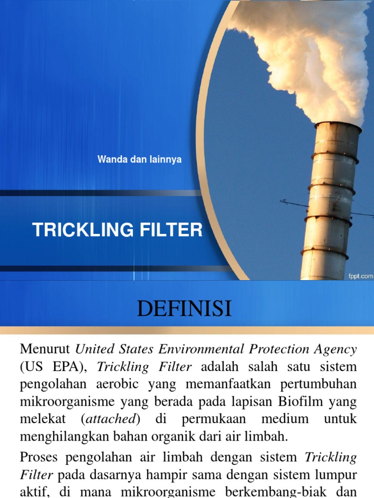Trickling Filter | PDF | Griya & Taman | Teknologi & Rekayasa