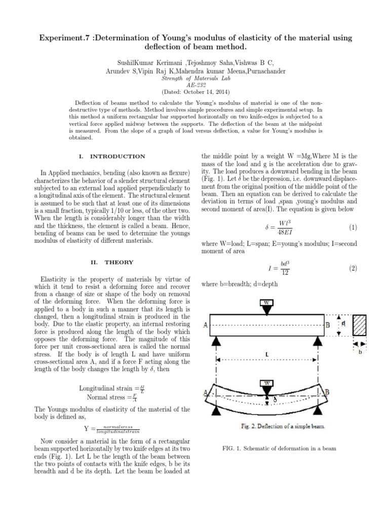 Bending test | Bending | Young's Modulus