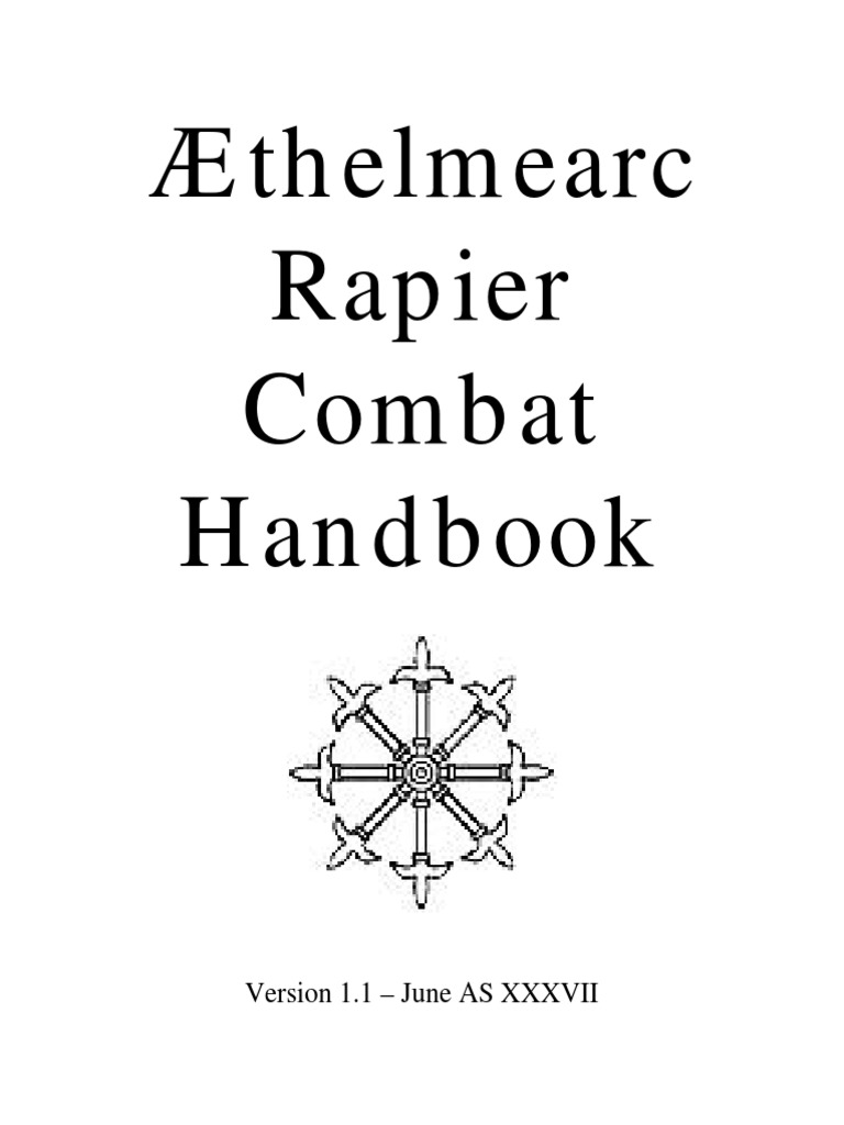 A e Rapier Handbook | PDF | Blade | Fencing