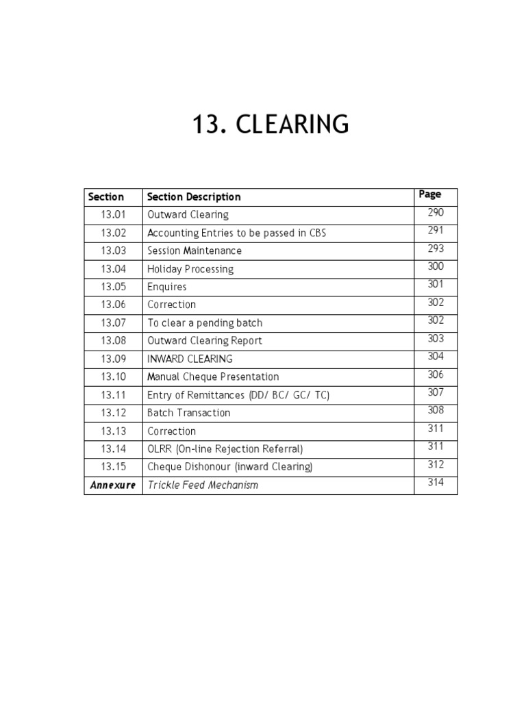 Outward Clearing Process Overview | PDF | Cheque | Debits And Credits