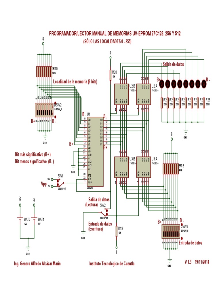 Programador/Lector Manual de Memorias UV-EPROM | PDF