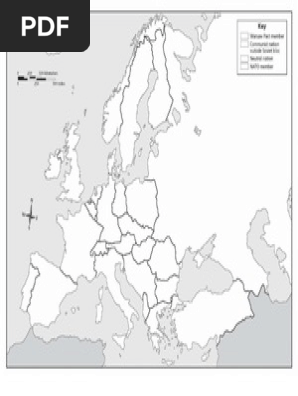 Cold War Map Of Europe Blank