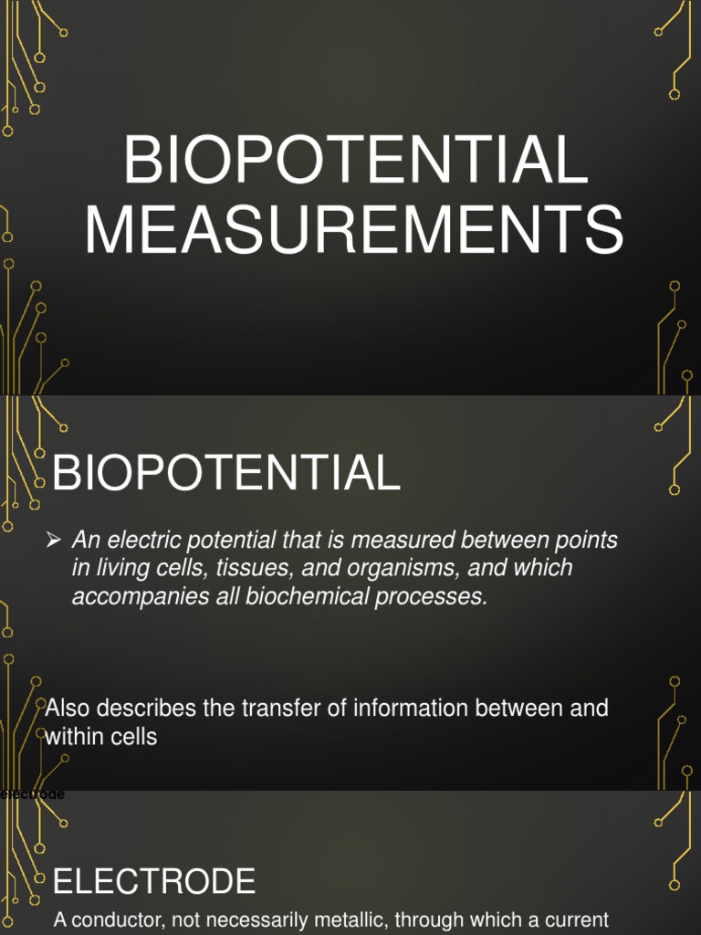 Biopotential Electrode Types & Uses | PDF | Electromyography | Chemistry