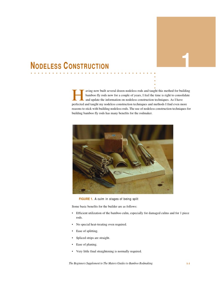 Nodeless Bamboo PDF | PDF | Fishing Rod | Bamboo