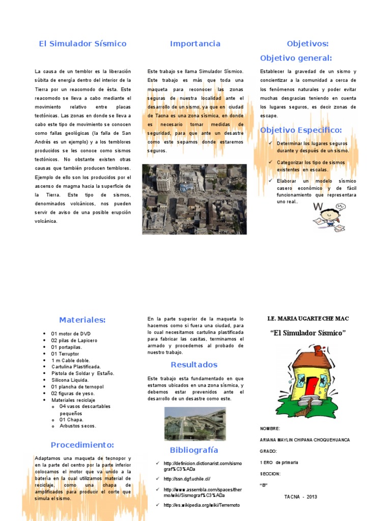 Triptico | PDF | Temblores | Falla (geología)
