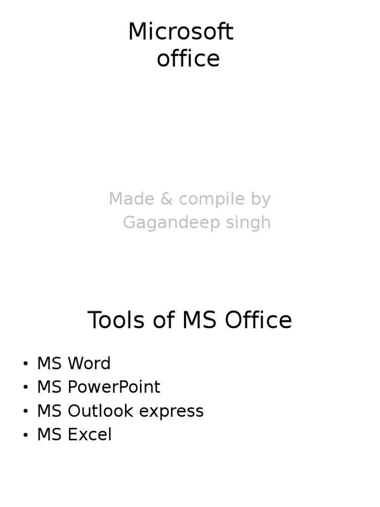 MS Office Tools Overview Guide | PDF | Art