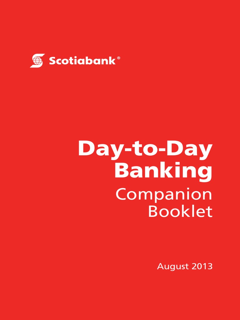 Day To Day Banking Companion Booklet - Scotiabank PDF | PDF | Cheque ...