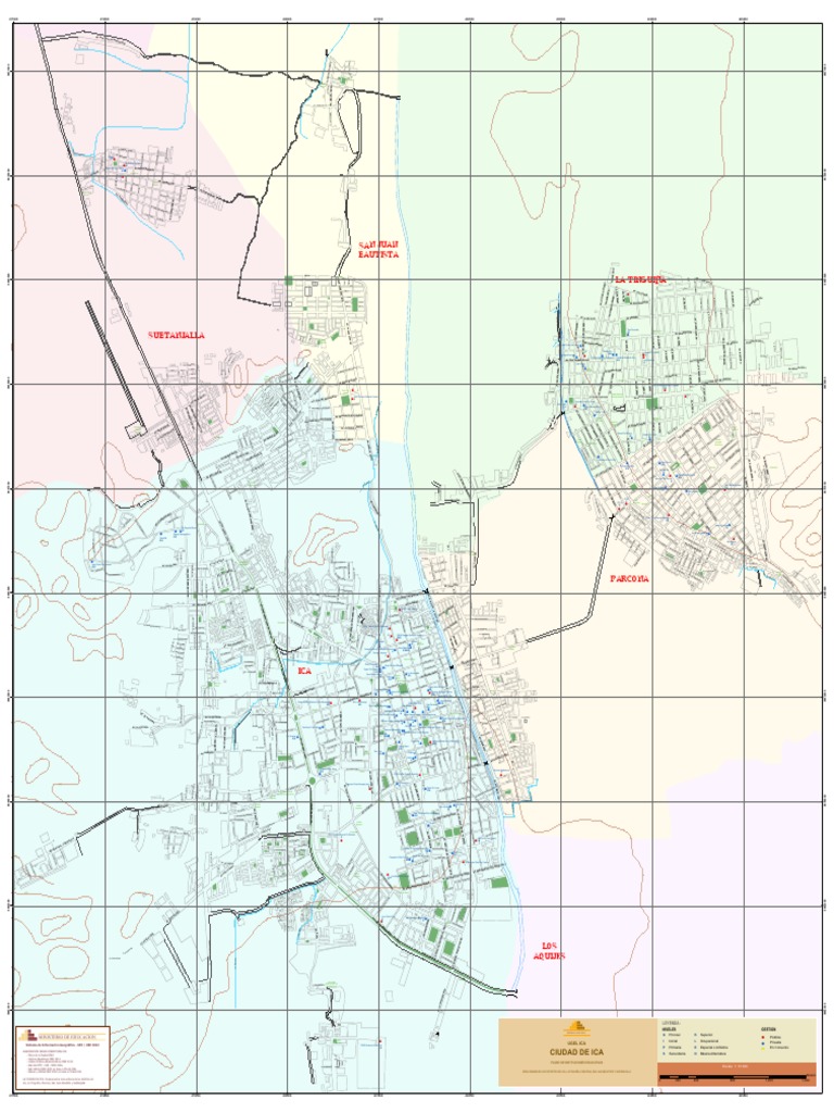 Mapa Catastral y Distrital de Ica | PDF