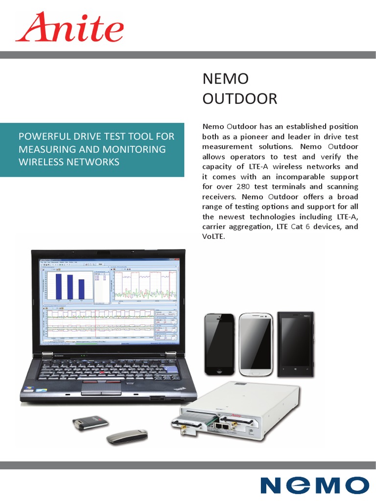 Nemo Outdoor: Advanced Drive Test Tool | PDF | Lte Advanced | Wireless