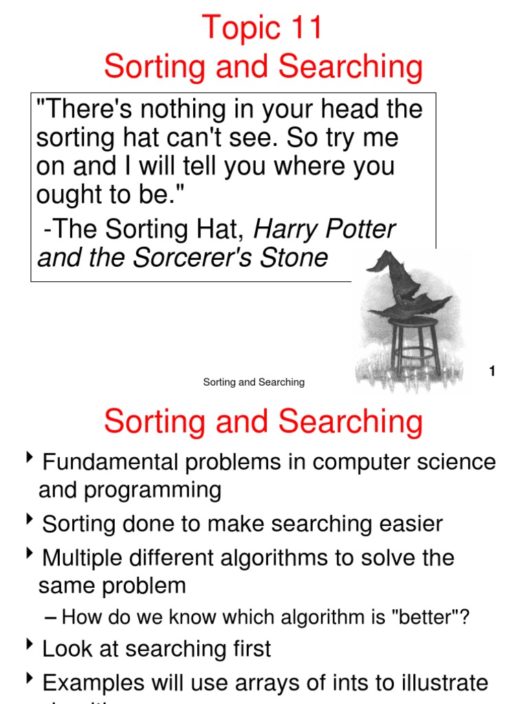 Sorting and Searching | PDF | Discrete Mathematics | Algorithms Sorting and Searching | PDF | Discrete Mathematics | Algorithms