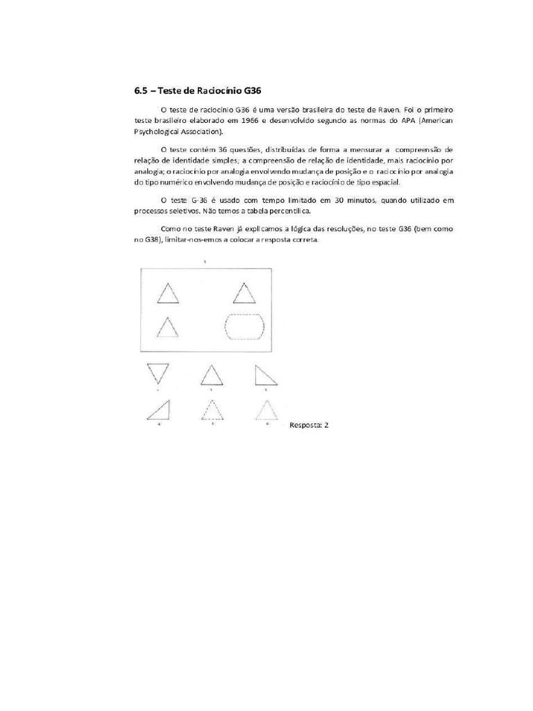 TESTE G36 e G38 | PDF