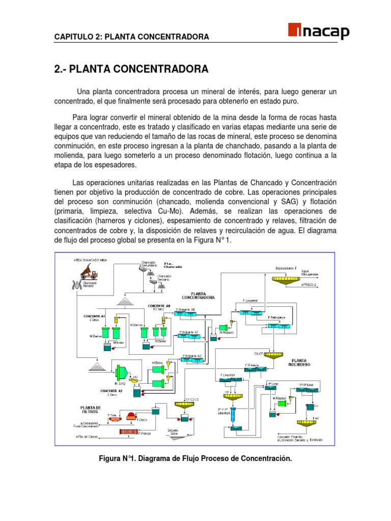 Capítulo 2 Planta Concentradora | PDF | Filtración | Minerales