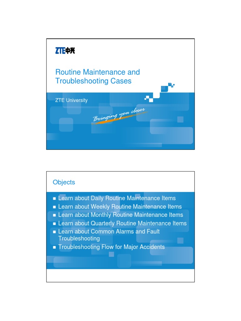 5.routine Maintenance and Troubleshooting Cases (V4) | PDF | Backup ...